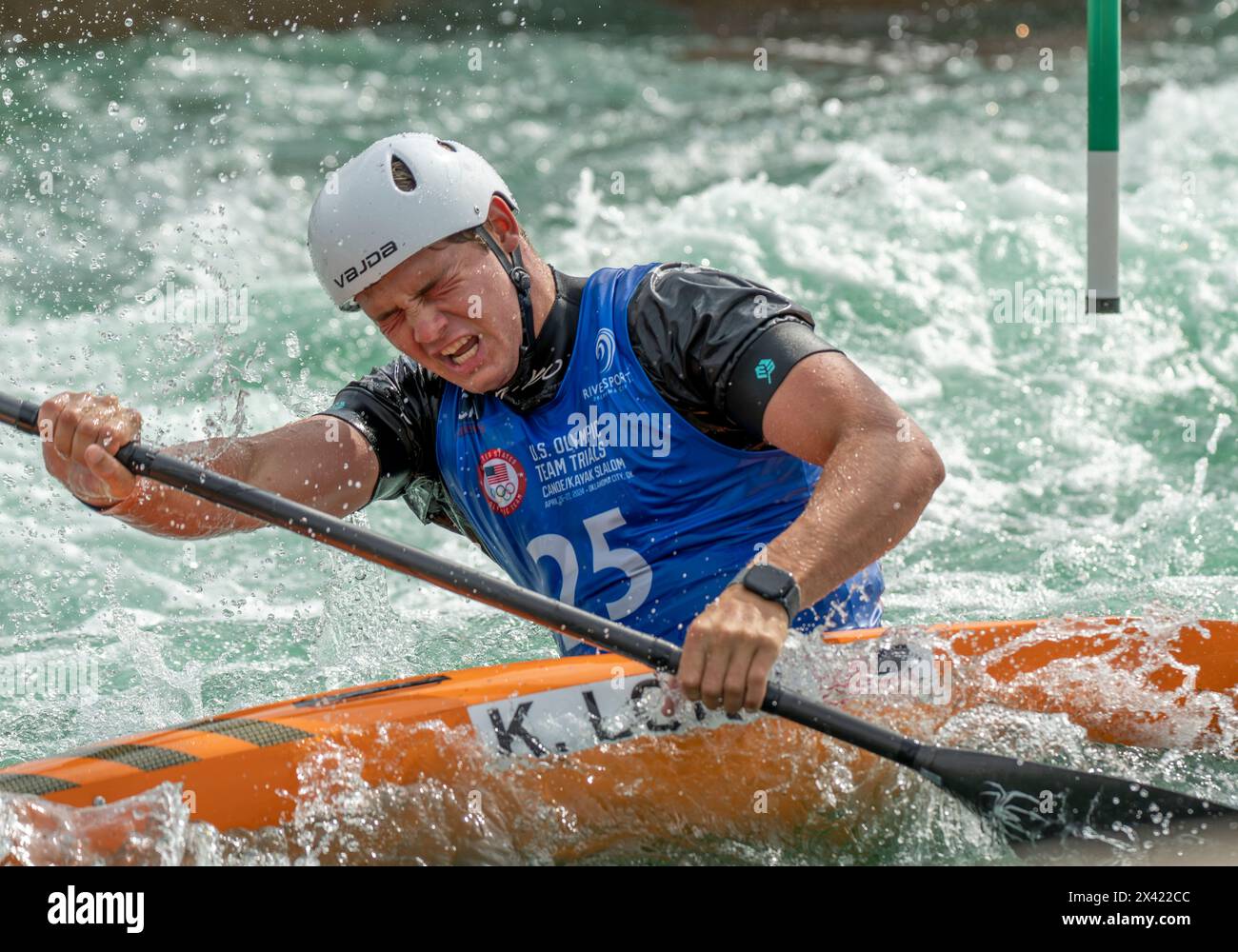 April 26, 2024: Kyler James Long (25) during US Olympic Mens Kayak Team ...