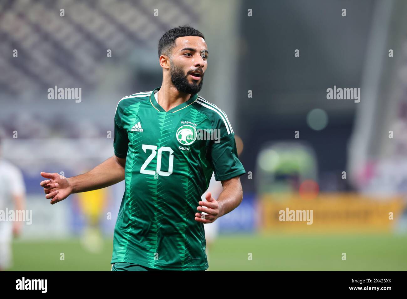 Doha, Qatar. 26th Apr, 2024. Saleh Abu Al Shamat (KSA) Football/Soccer ...