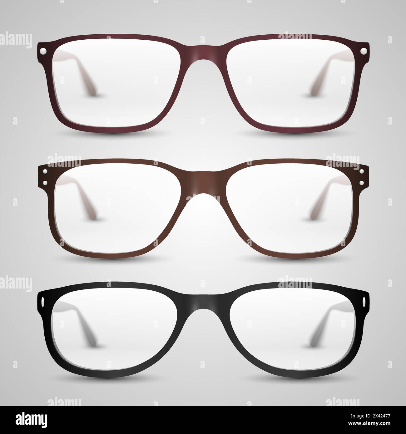 Transparent glasses object. Vector illustration art 10eps Stock Vector ...