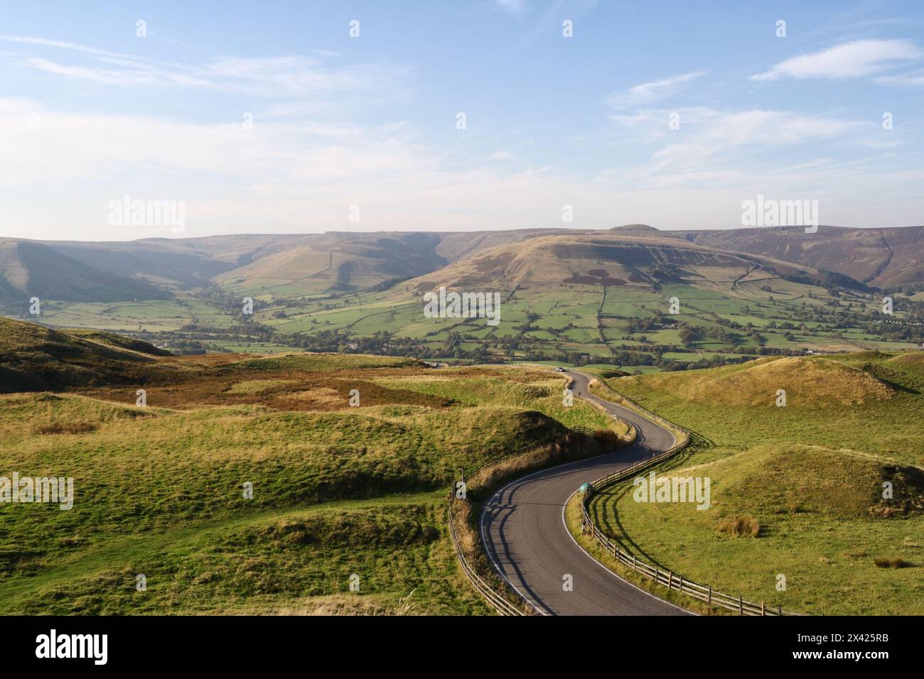 Edale from Rushup Edge in the Peak District National Park, Derbyshire ...