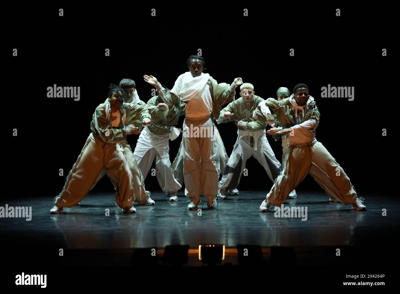 Khaleb Brooks giving inspirational winning speech Stock Photo - Alamy