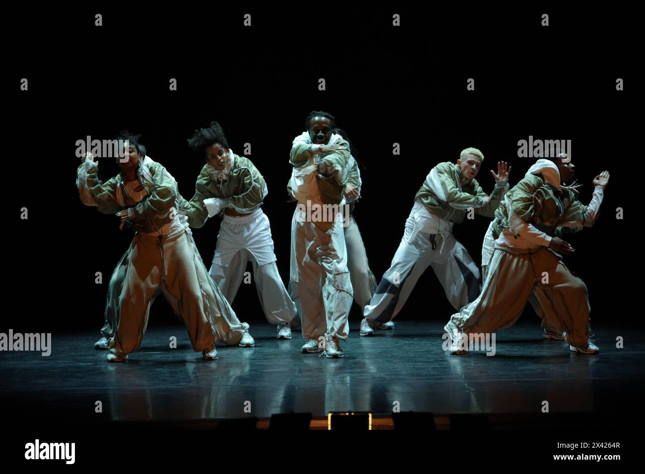 Khaleb Brooks giving inspirational winning speech Stock Photo - Alamy