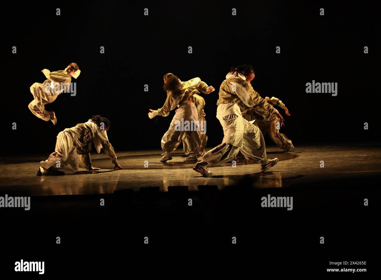 Khaleb Brooks giving inspirational winning speech Stock Photo - Alamy