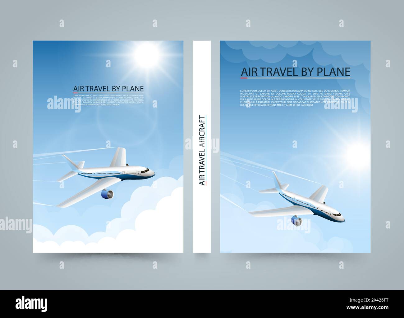Book cover design air Stock Vector Images - Alamy