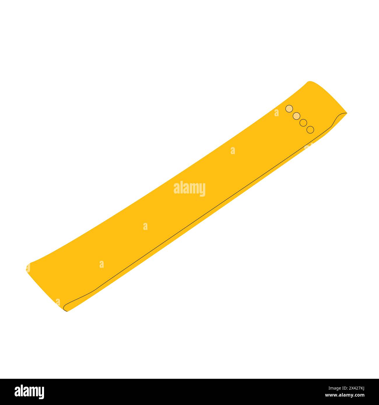 Resistant band isolated on white background. Fitness home workout ...