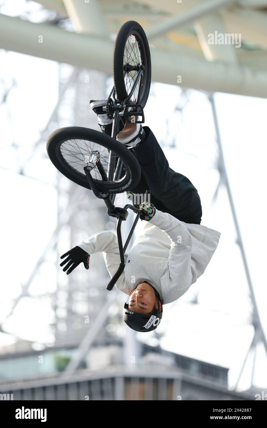 Aichi, Japan. 28th Apr, 2024. Kaede Ozawa Cycling : 2024 Japan Cup BMX ...