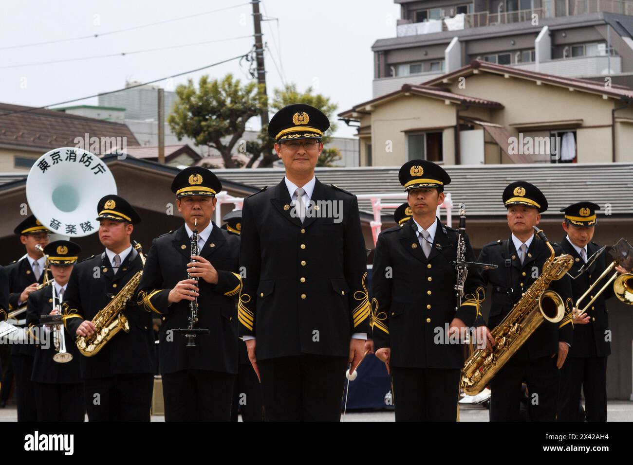 Tokyo, Japan. 29th Apr, 2024. Tokyo Fire Department Band put on a ...