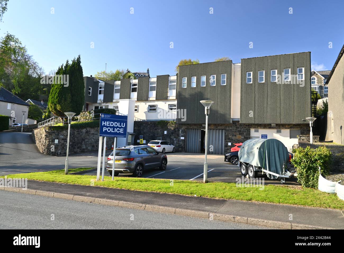 Welsh police station (Heddlu) – Dolgellau, Gwynedd, Wales, UK – 20 ...