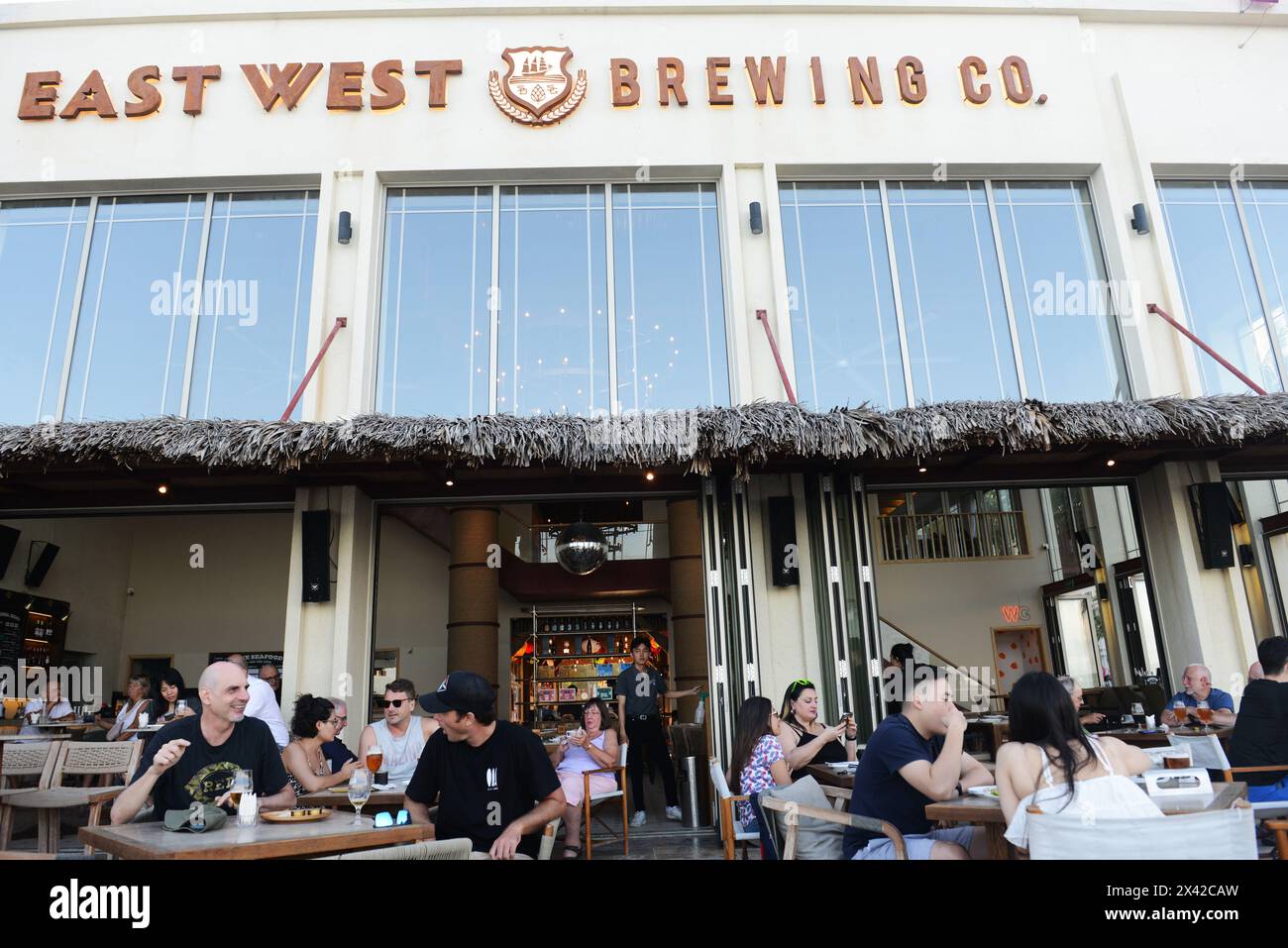 The East West Brewery Taproom & restaurant by the beach in Da Nang ...