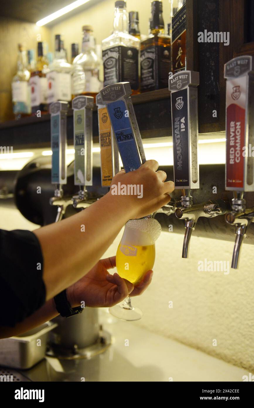 The East West Brewery Taproom & restaurant by the beach in Da Nang ...