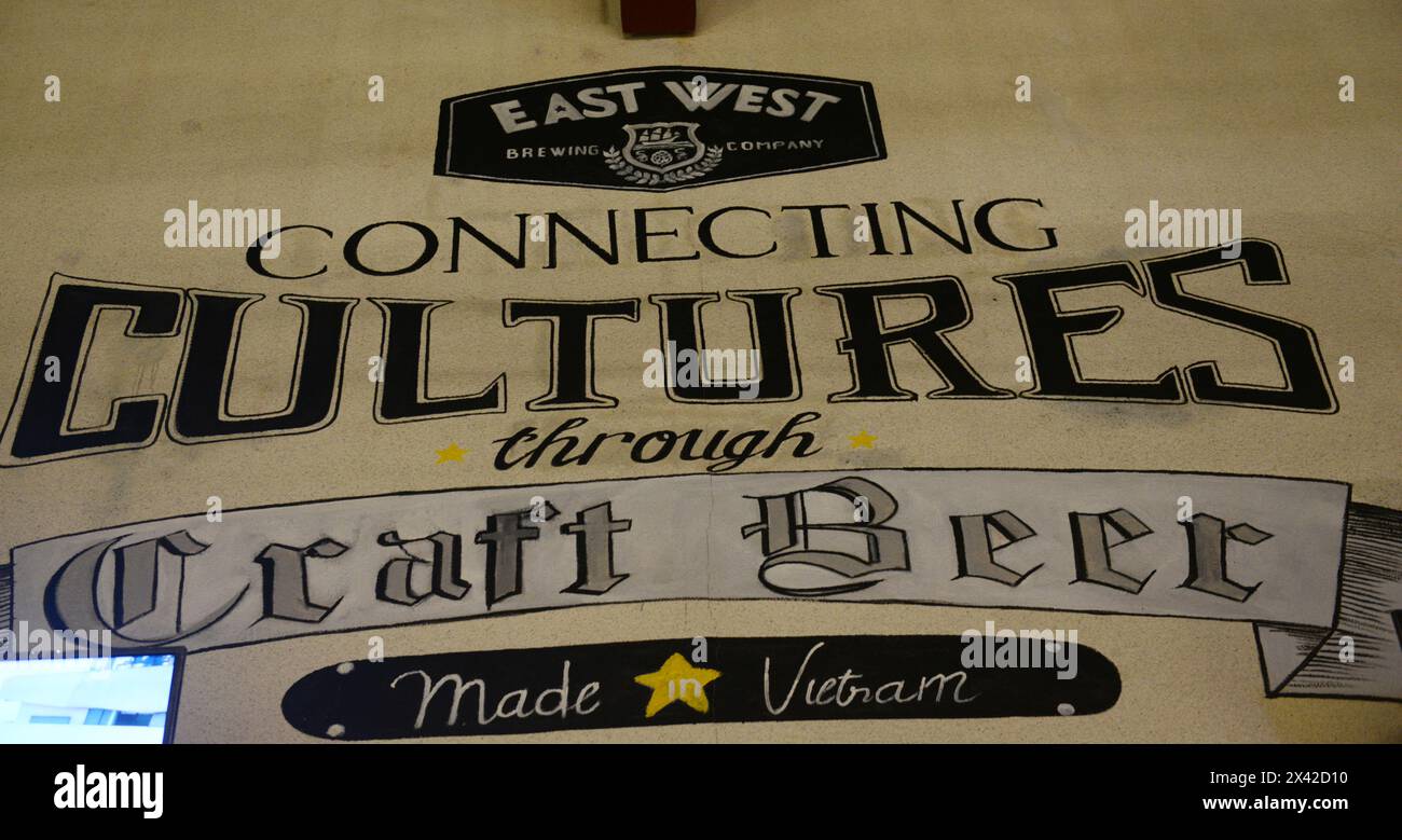 The East West Brewery Taproom & restaurant by the beach in Da Nang ...