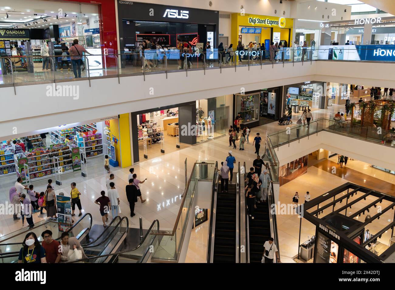 Selangor, Malaysia - April 14, 2023 : Interior view of the IOI City ...