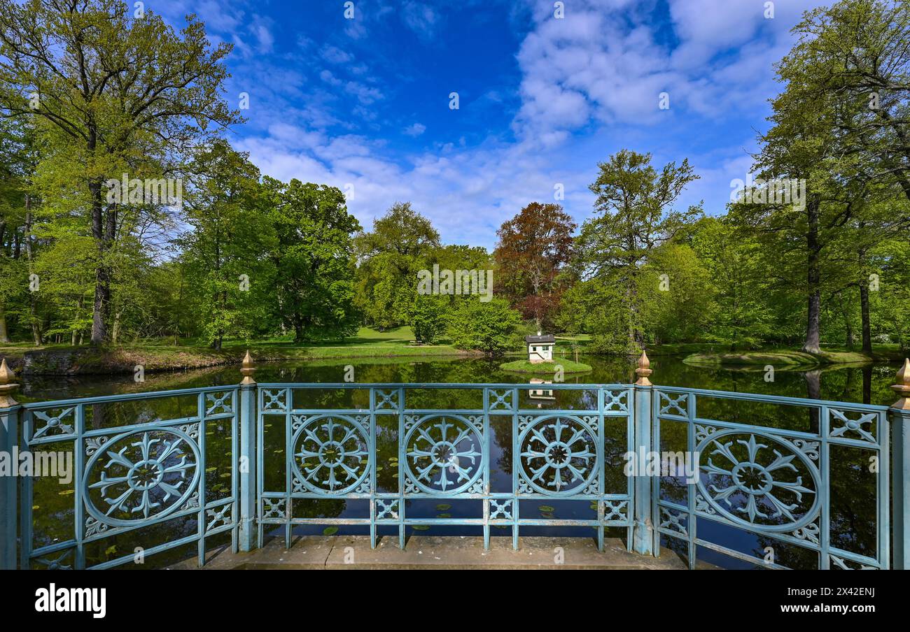 26 April 2024, Brandenburg, Cottbus: The Branitz Park of the Prince ...