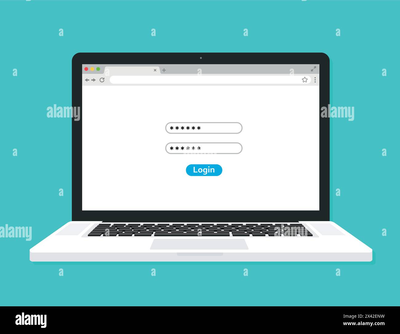 Log in page Stock Vector Images - Alamy