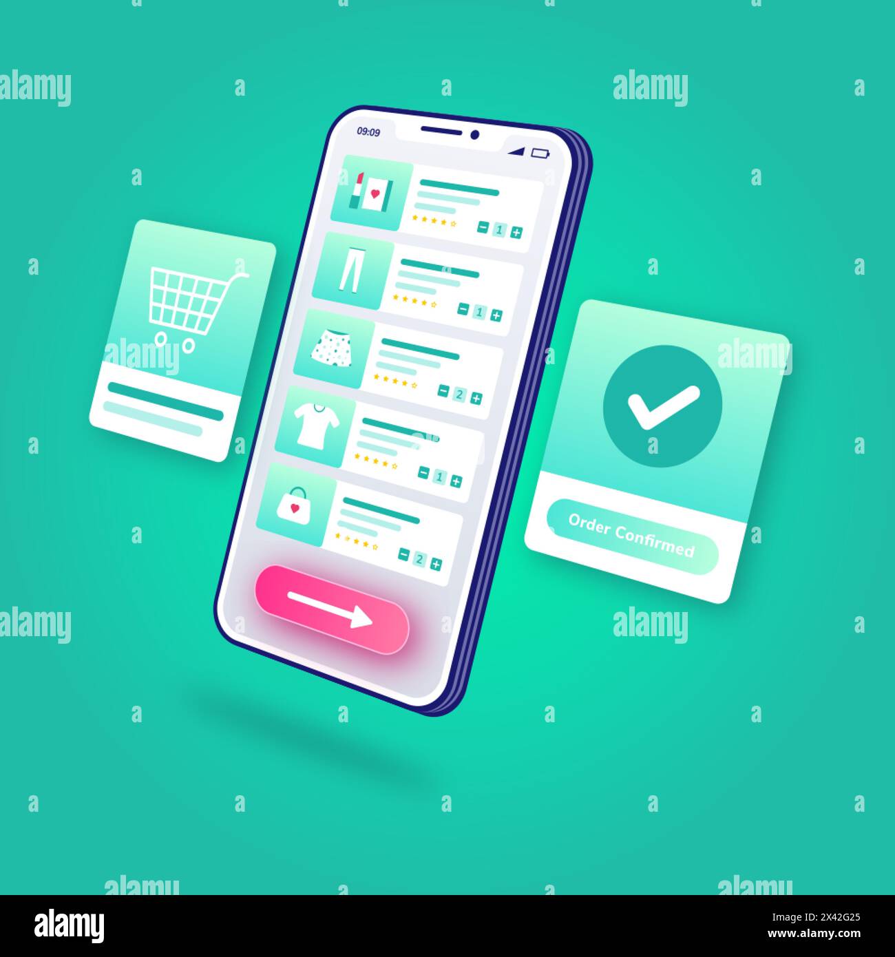 Order confirmed Stock Vector Images - Alamy