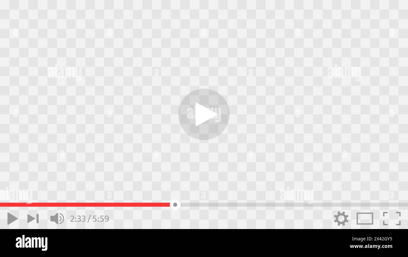 Video player interface. Play Button. Play video sign. Template for web and mobile apps on ...