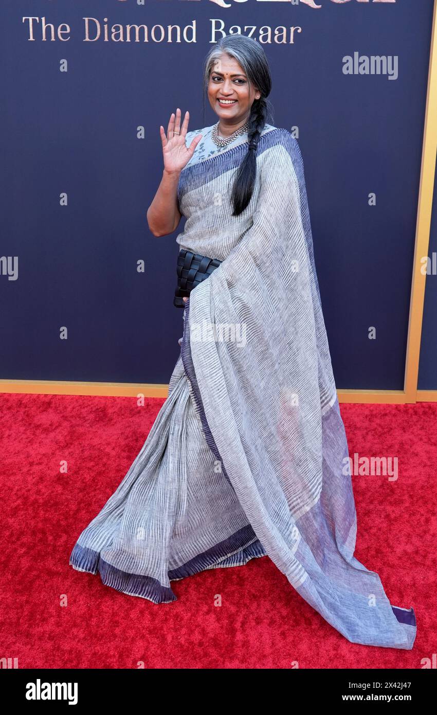 Swati Shetty poses at a screening of the Netflix series "Heeramandi: The Diamond Bazaar" at the ...