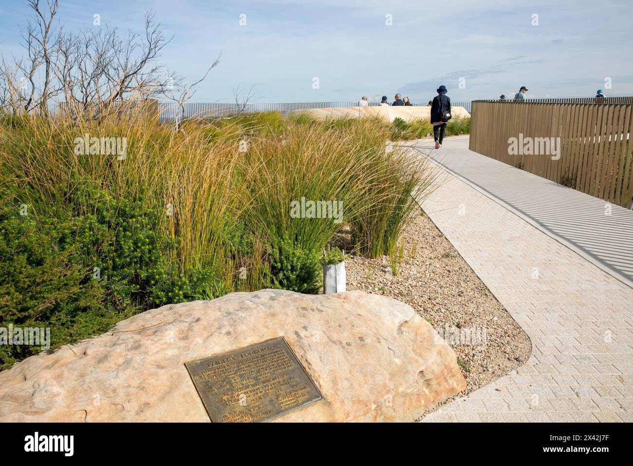 Fairfax track walking loop on North Head Manly, looking towards ...