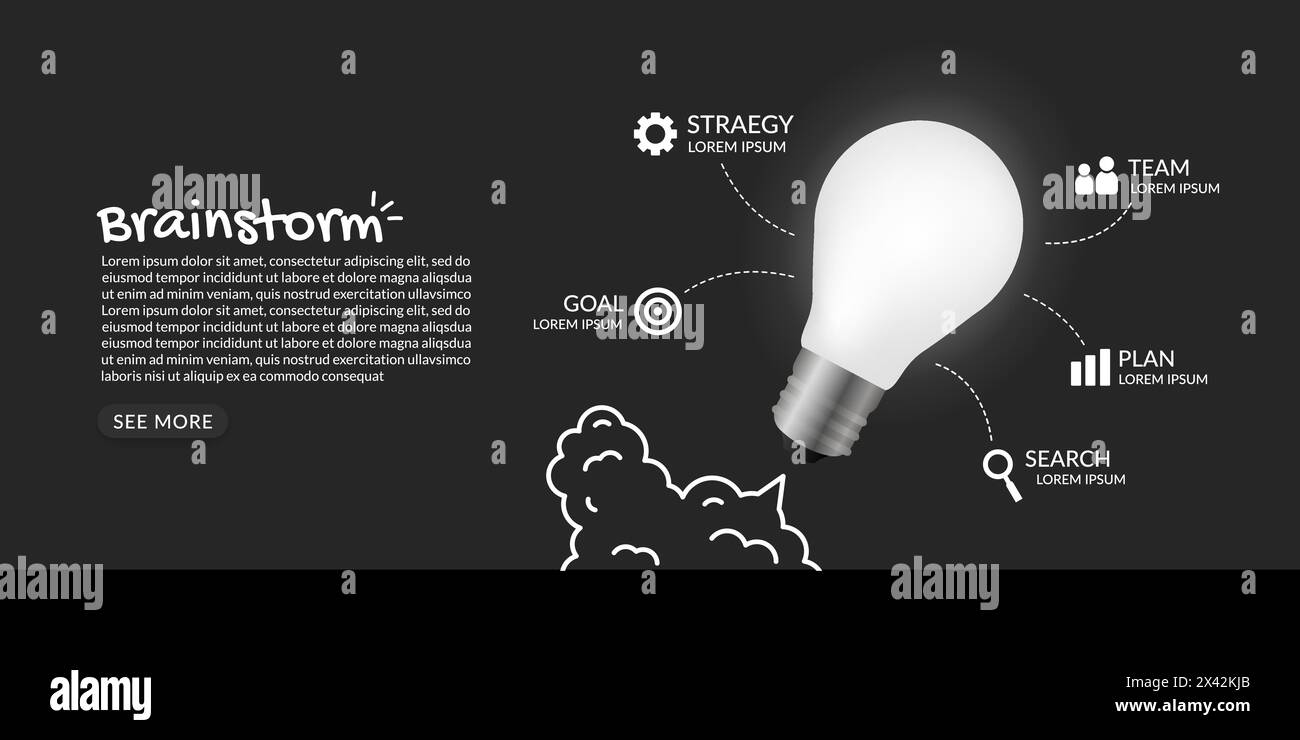 Light bulb launching to space on dark background, business start up ...