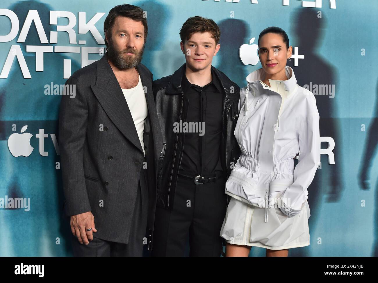 Joel Edgerton, from left, Oakes Fegley and Jennifer Connelly arrive at ...