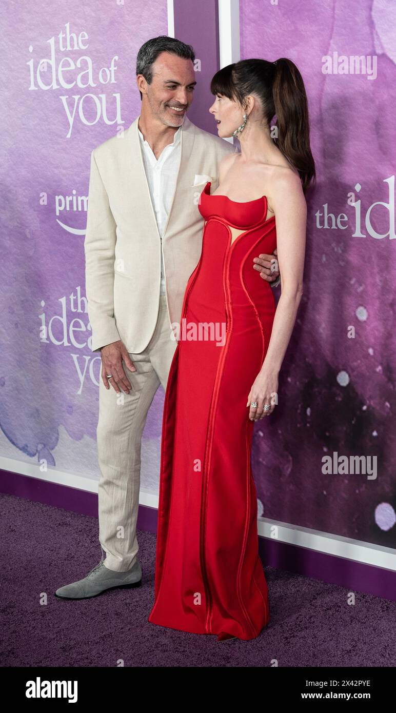 Reid Scott and Anne Hathaway attend the Amazon MGM Studios 'The Idea Of ...