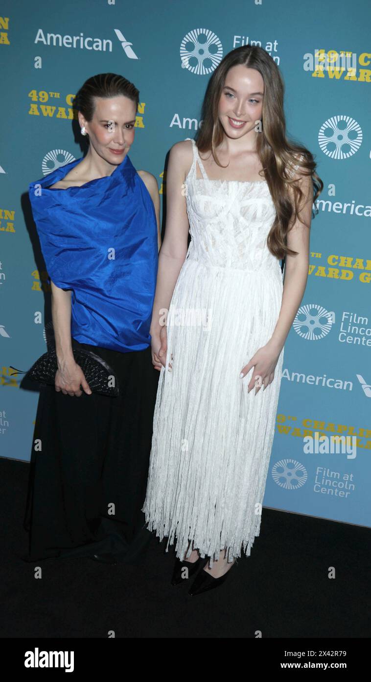 April 29, 2024, New York, New York, USA: Actors SARAH PAULSON and ELLA ...