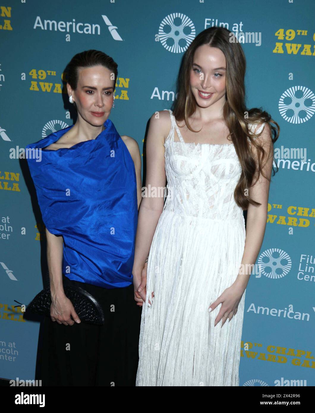 April 29, 2024, New York, New York, USA: Actors SARAH PAULSON and ELLA ...