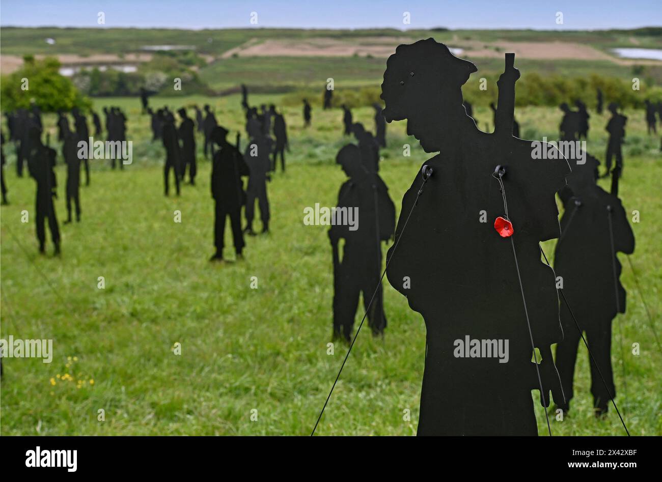 A view of the Standing with Giants silhouettes which create the For ...