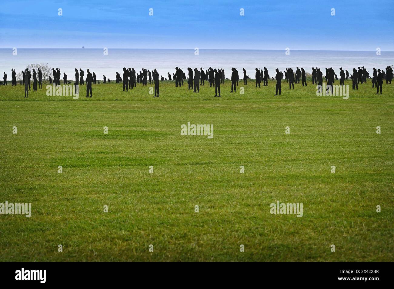 A view of the Standing with Giants silhouettes which create the For ...
