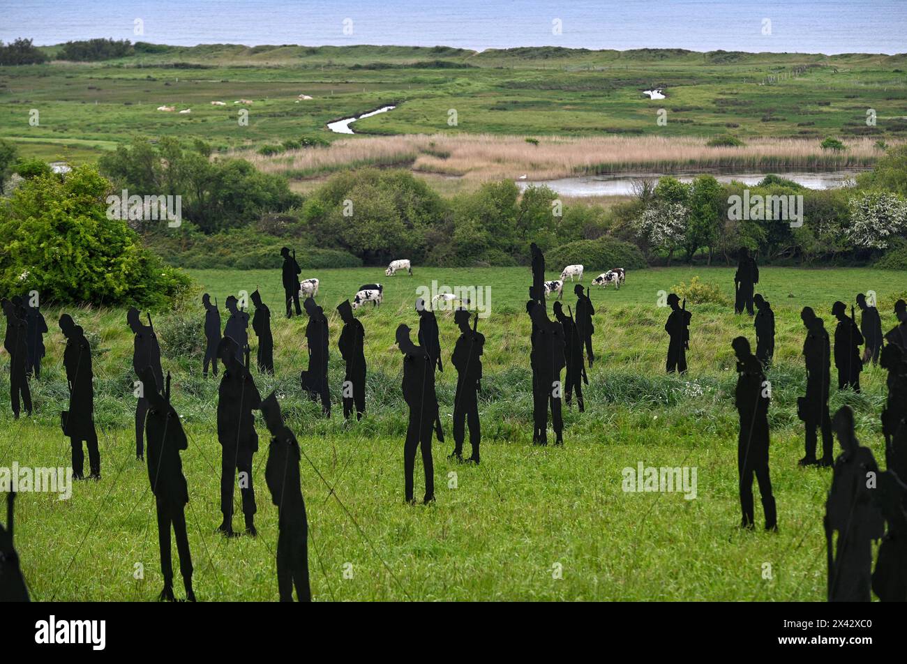A view of the Standing with Giants silhouettes which create the For ...