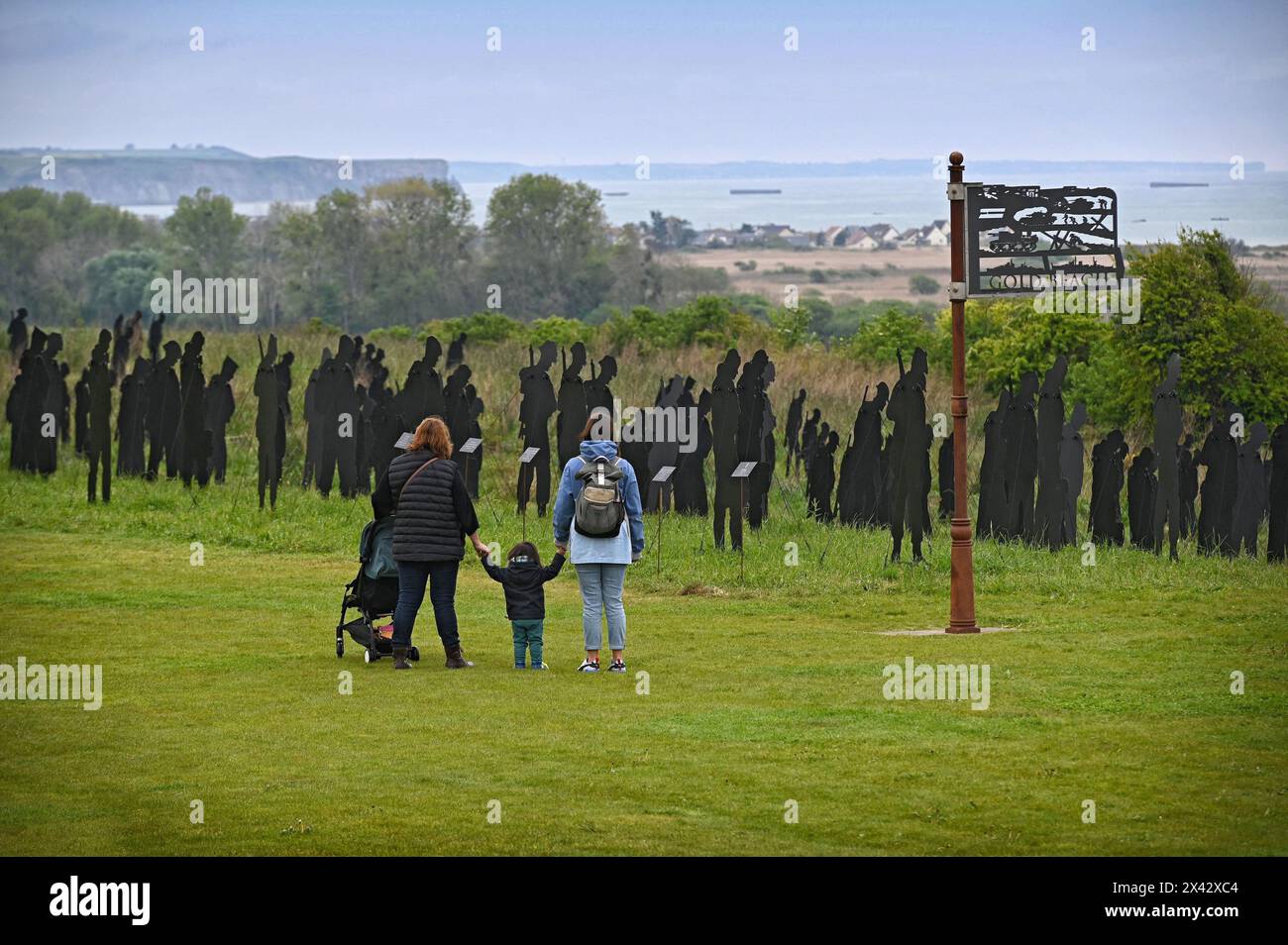 A view of the Standing with Giants silhouettes which create the For ...