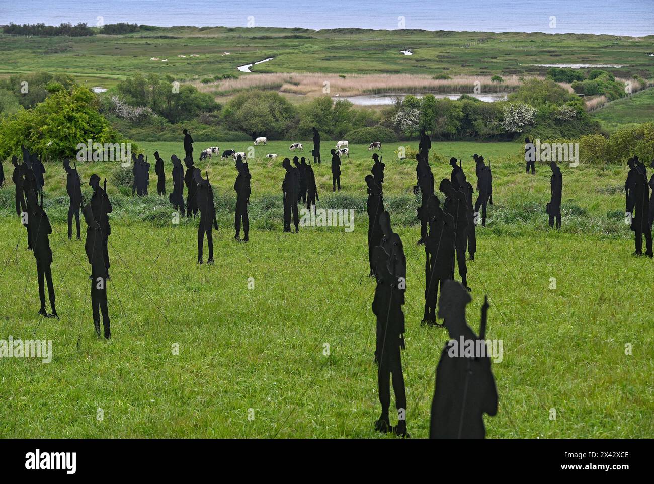 A view of the Standing with Giants silhouettes which create the For ...