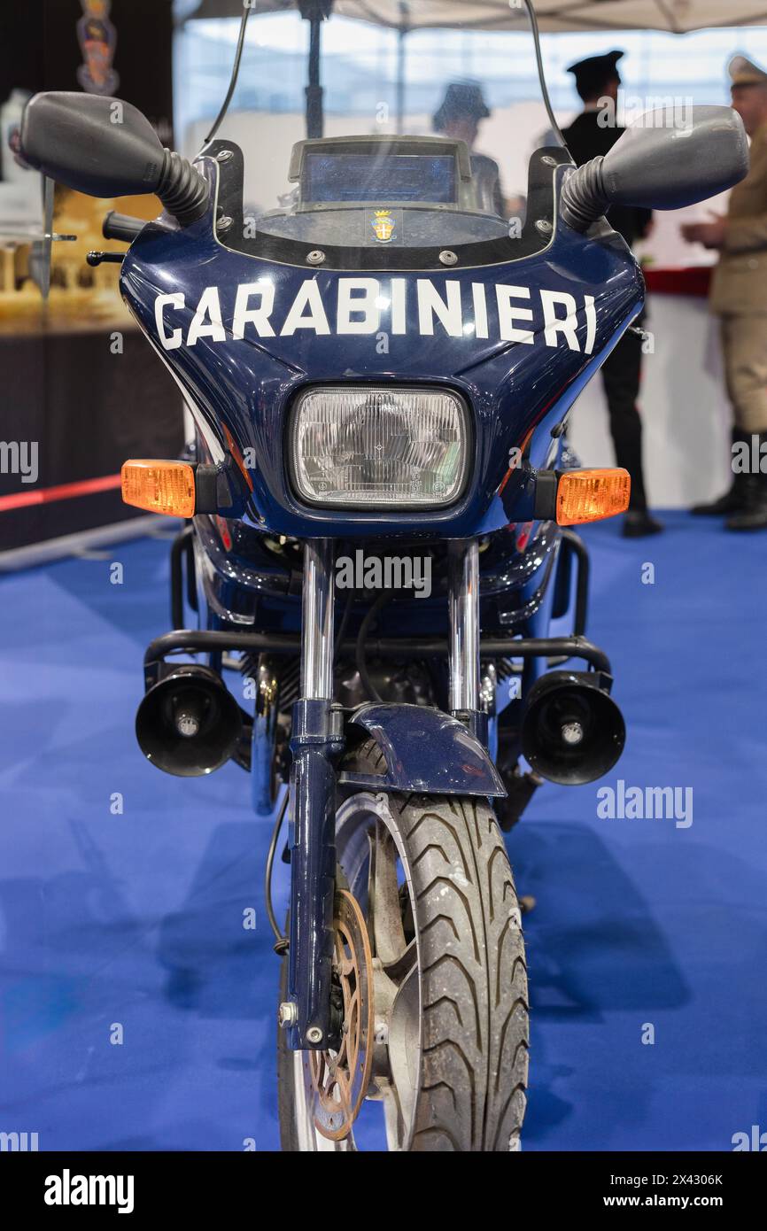 Old Vintage Italian Police Carabinieri Motorbike Stock Photo - Alamy