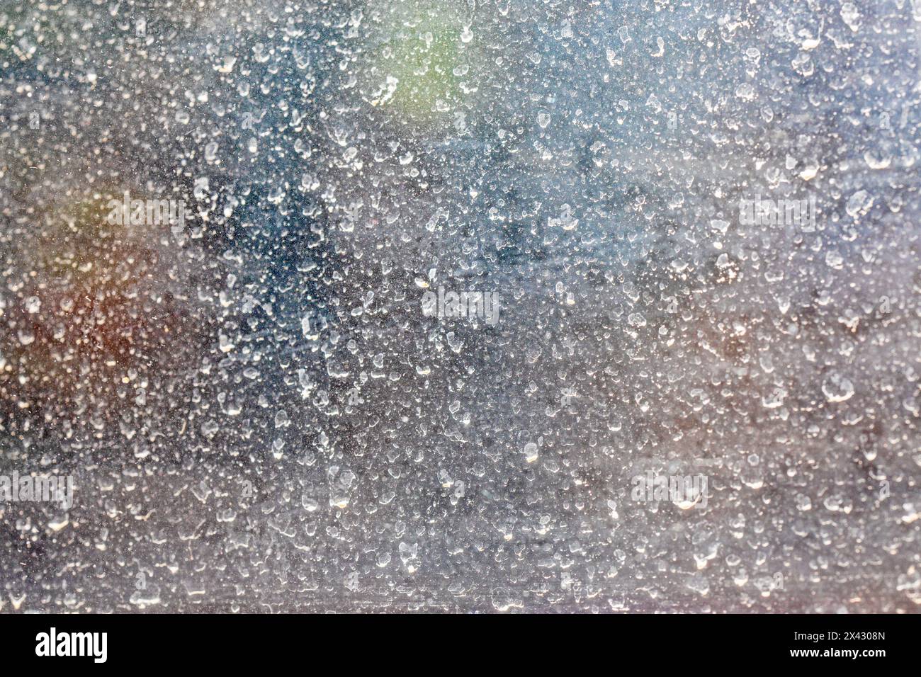 abstract background of dirty unwashed window. cleaning company Stock ...