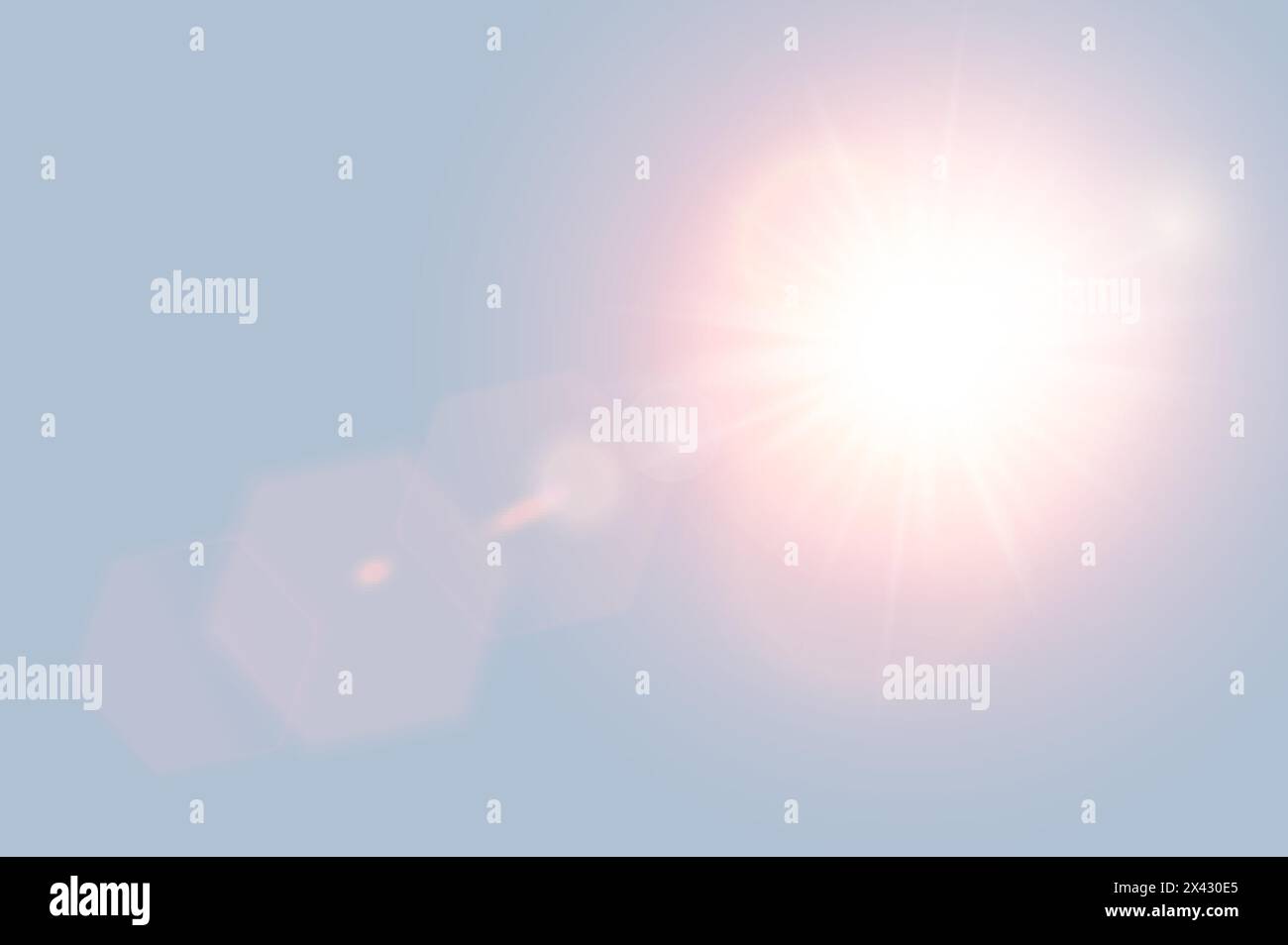 Abstract golden front sun lens flare translucent special light effect ...