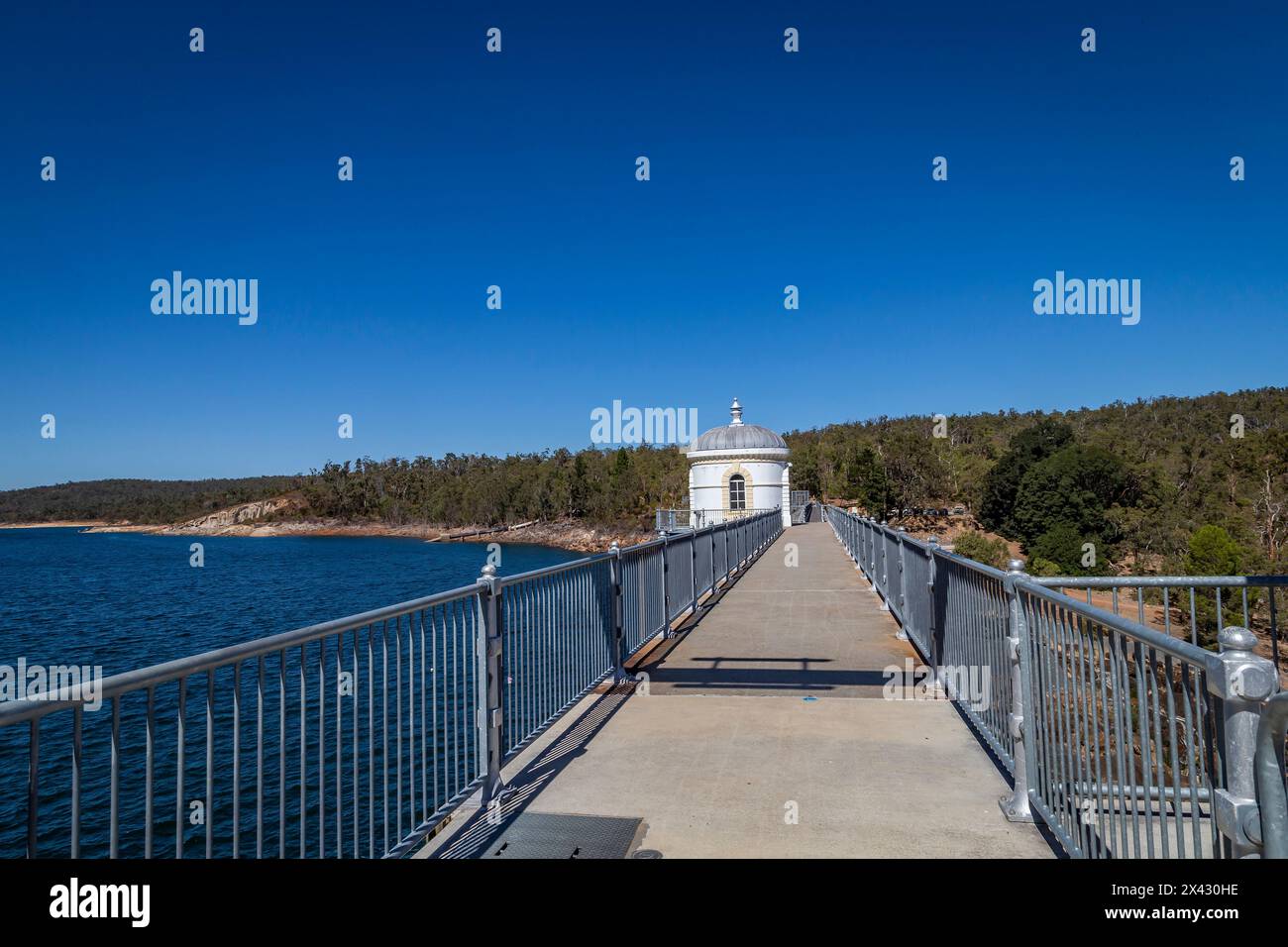 Mandaring dam reservoir, 39 kilometres from Perth, in the Darling Scarp ...