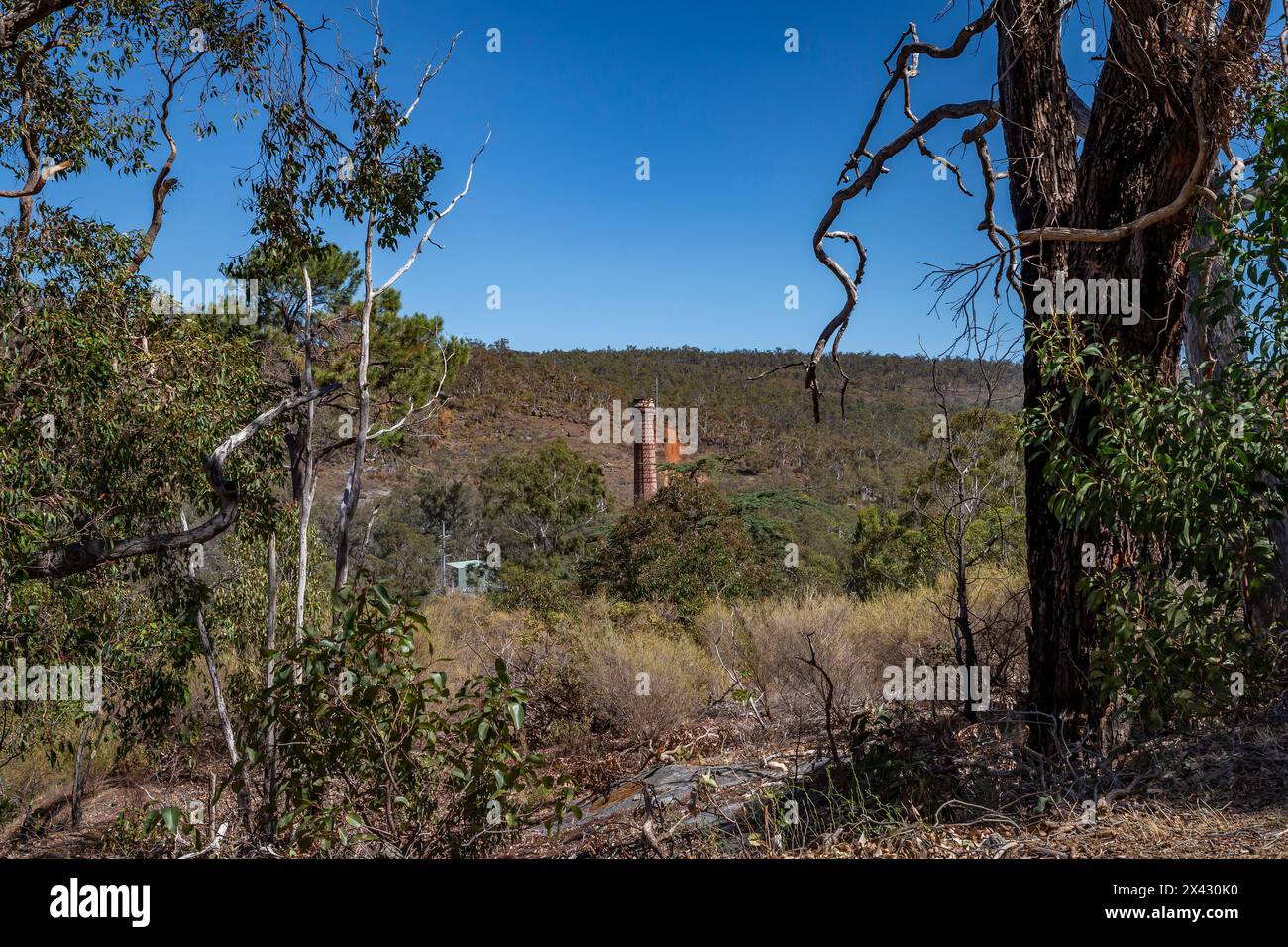 Mandaring dam reservoir, 39 kilometres from Perth, in the Darling Scarp ...