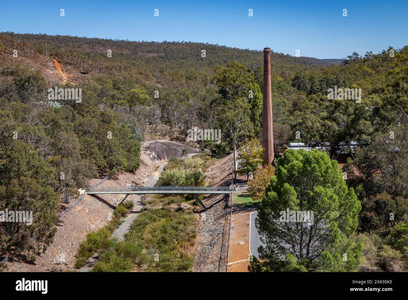 Mandaring dam reservoir, 39 kilometres from Perth, in the Darling Scarp ...