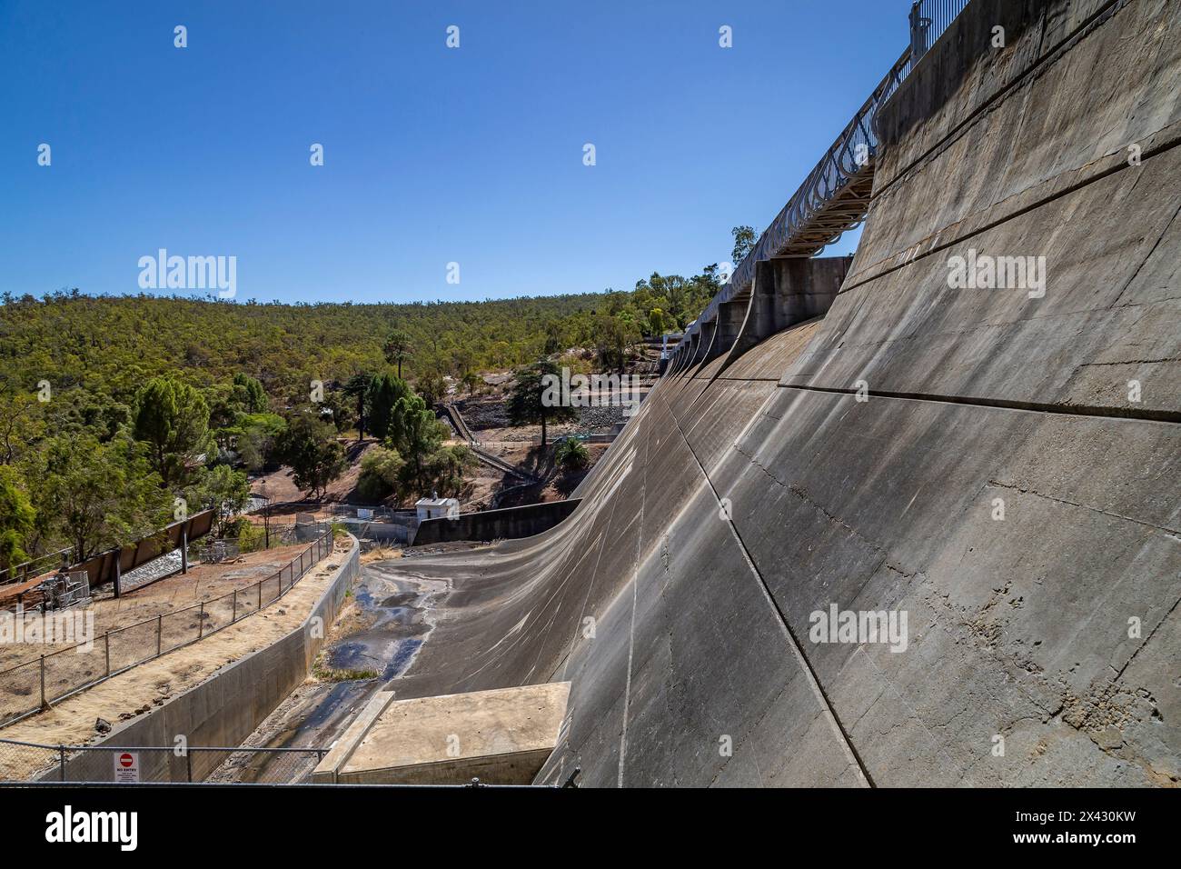 Mandaring dam reservoir, 39 kilometres from Perth, in the Darling Scarp ...