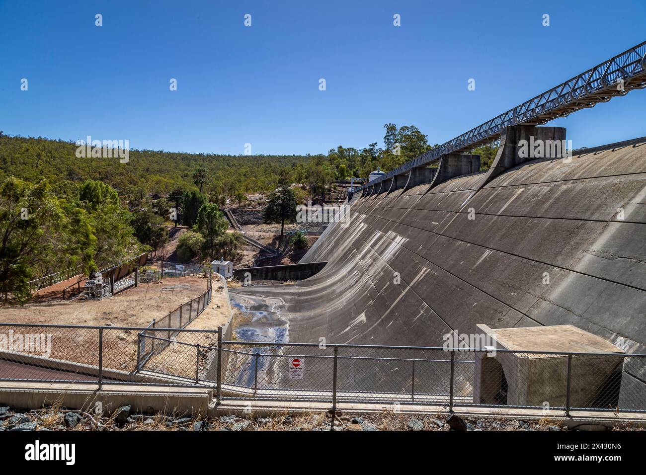 Mandaring dam reservoir, 39 kilometres from Perth, in the Darling Scarp ...
