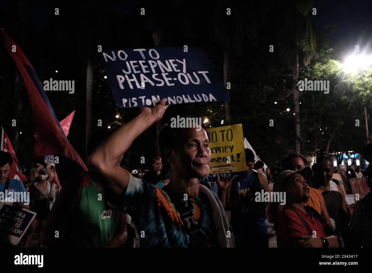 Jeepney Drivers In Manila On April 29, 2024, in Quezon City, Metro ...