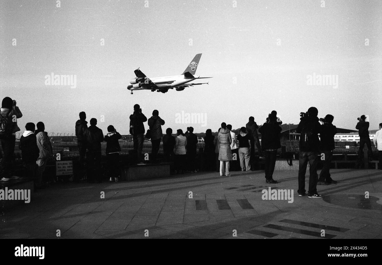 Sunset silhouette beijing china Black and White Stock Photos & Images ...