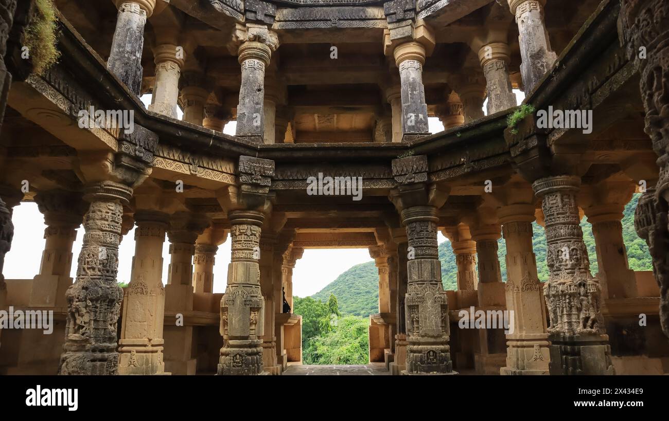 Beautiful Interior Carvings Inside the Navlakha Temple, Also Known As ...