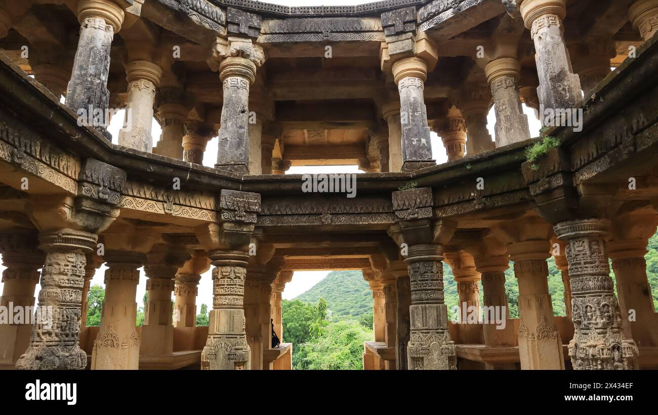 Beautiful Interior Carvings Inside the Navlakha Temple, Also Known As ...