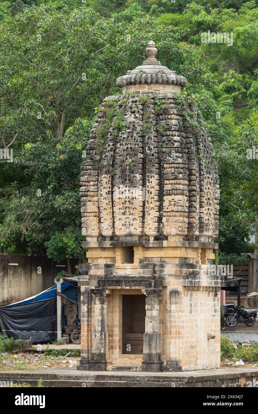 Small Shikhara Near Navlakha Temple, Sun Temple, Ghumli, Gujarat, India ...