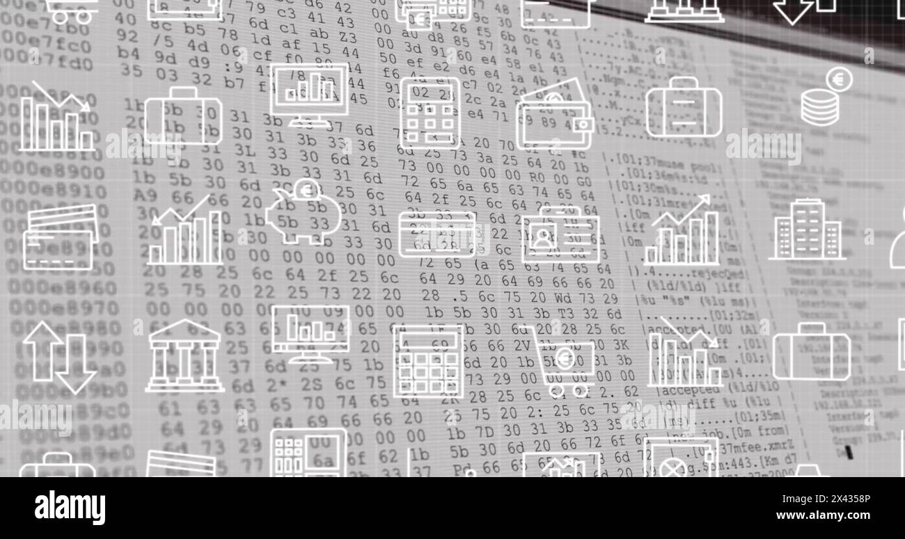 Animation currency icons financial data hi-res stock photography and ...