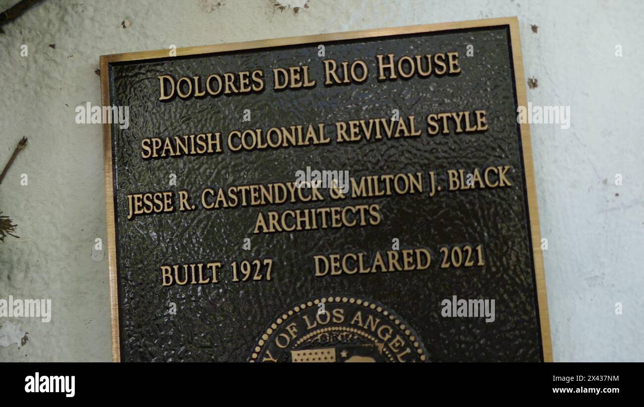 Los Angeles, California, USA 29th April 2024 Actress Dolores Del Rio ...