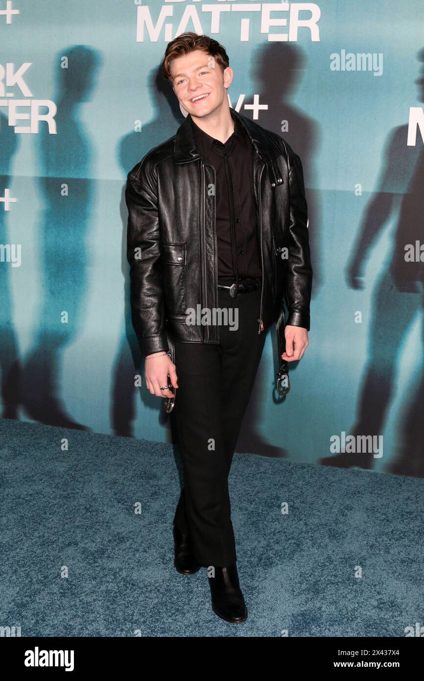 LOS ANGELES - APR 29: Oakes Fegley at the Dark Matter AppleTV+ Series ...