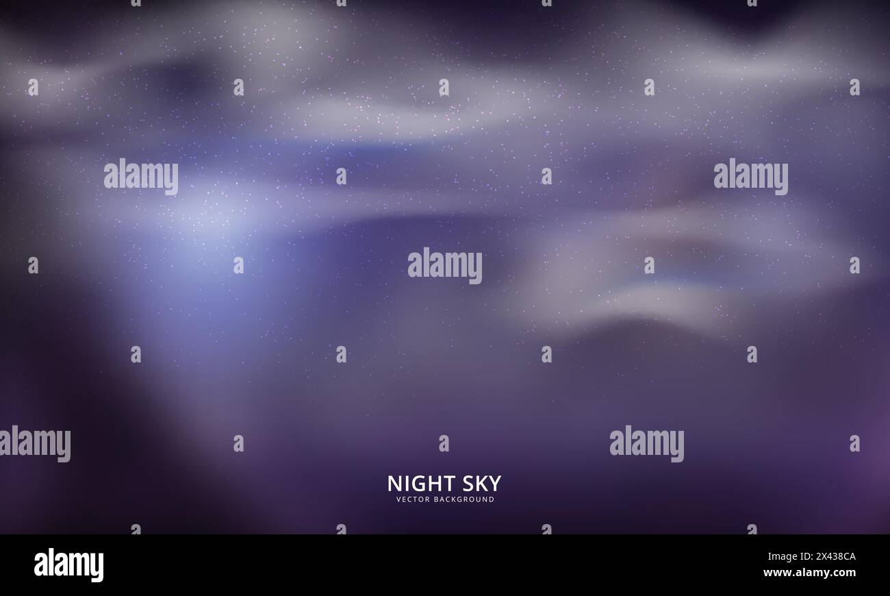 Night sky abstract background. Vector illustration Stock Vector Image ...