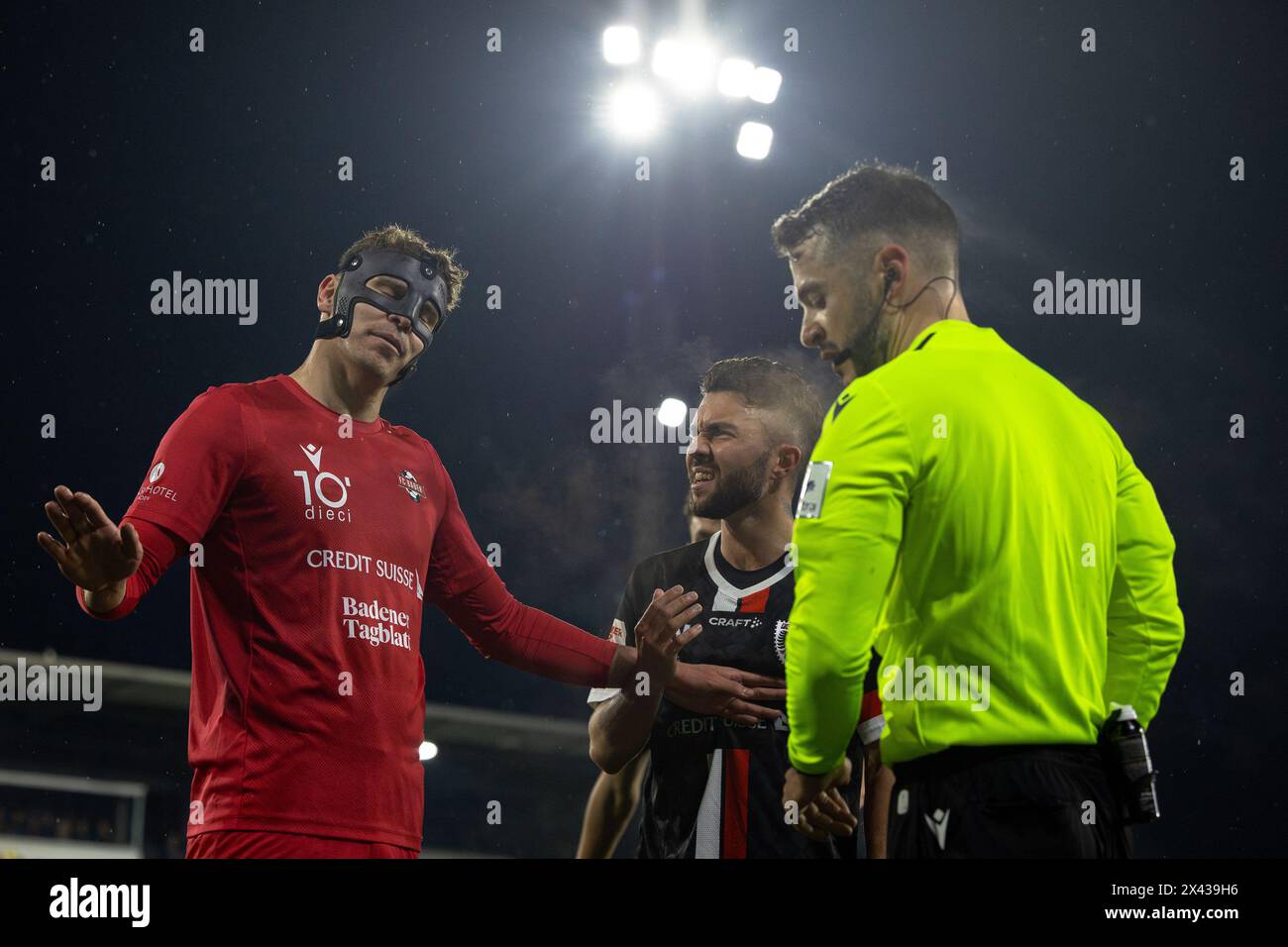 Baden, Switzerland, April 23rd 2024: Duel between Nikola Gjorgjev ...